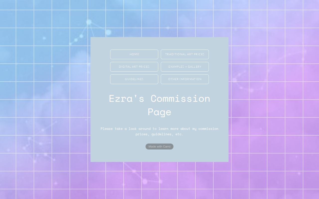 Ezra's Commission Page